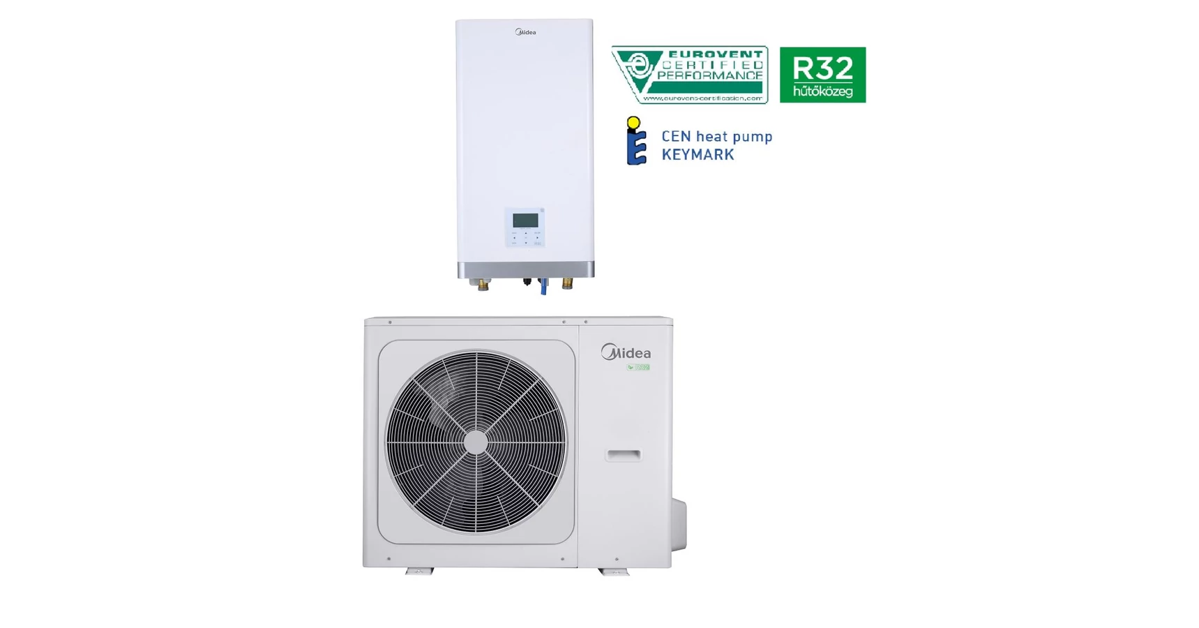 Midea MHA-V10W/D2N8-B2H2 M-Thermal osztott hőszivattyú (R32, 10 kW, 1 ...
